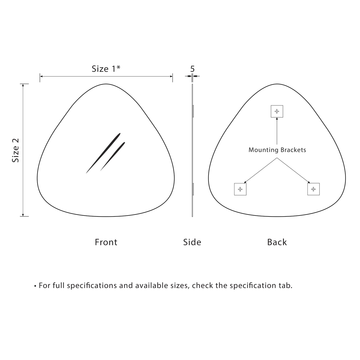 Delphi Egg 1000mm Frameless Mirror with Polished Edge – Enflair