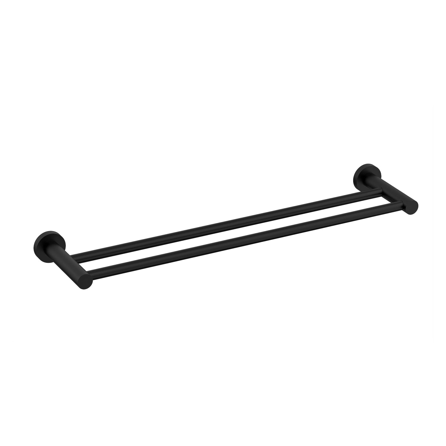 Profile SS 600mm Double Towel Rail, Chromium Matte Black – Enflair