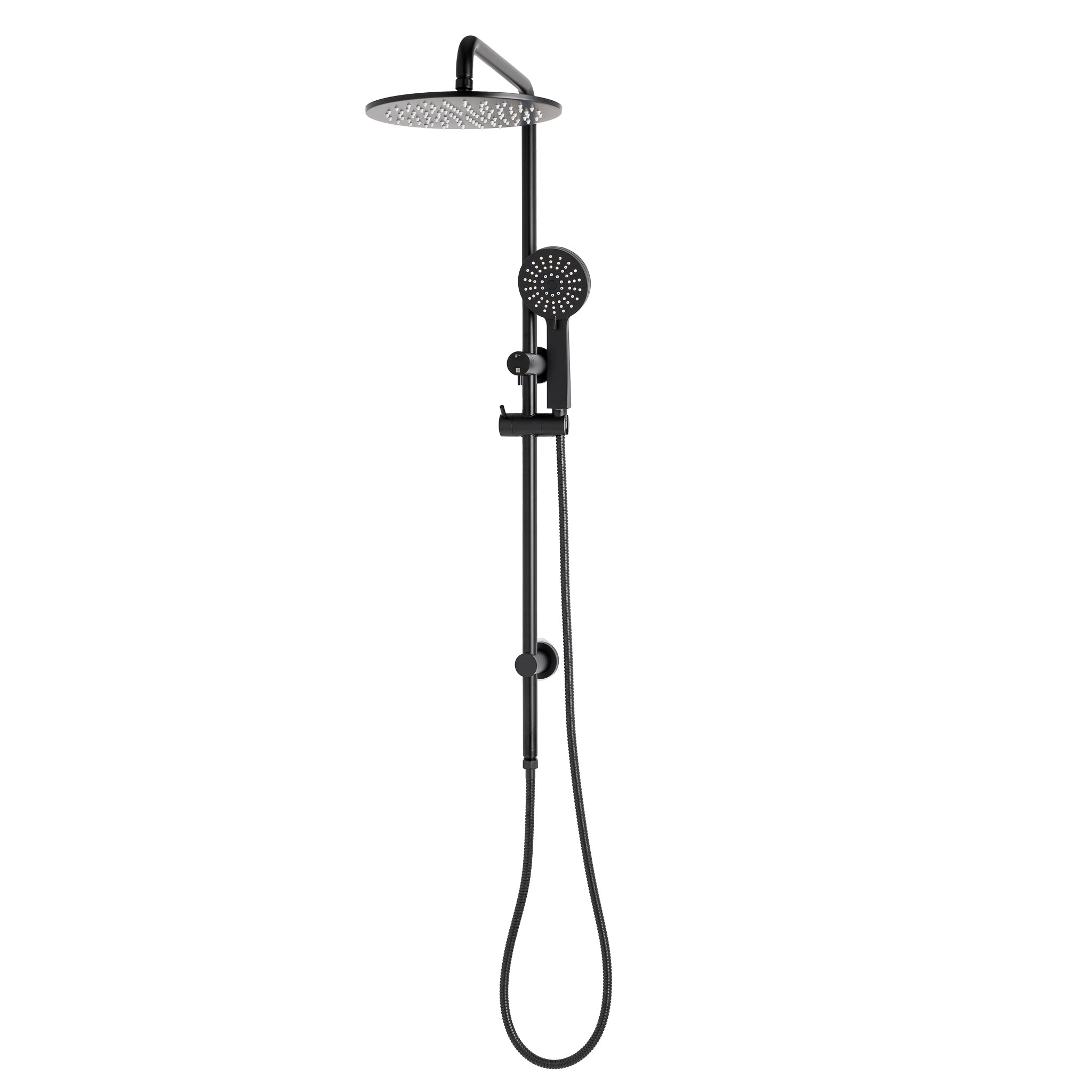 Profile Round Twin Shower System with Adjustable Rail and 250mm Head ...