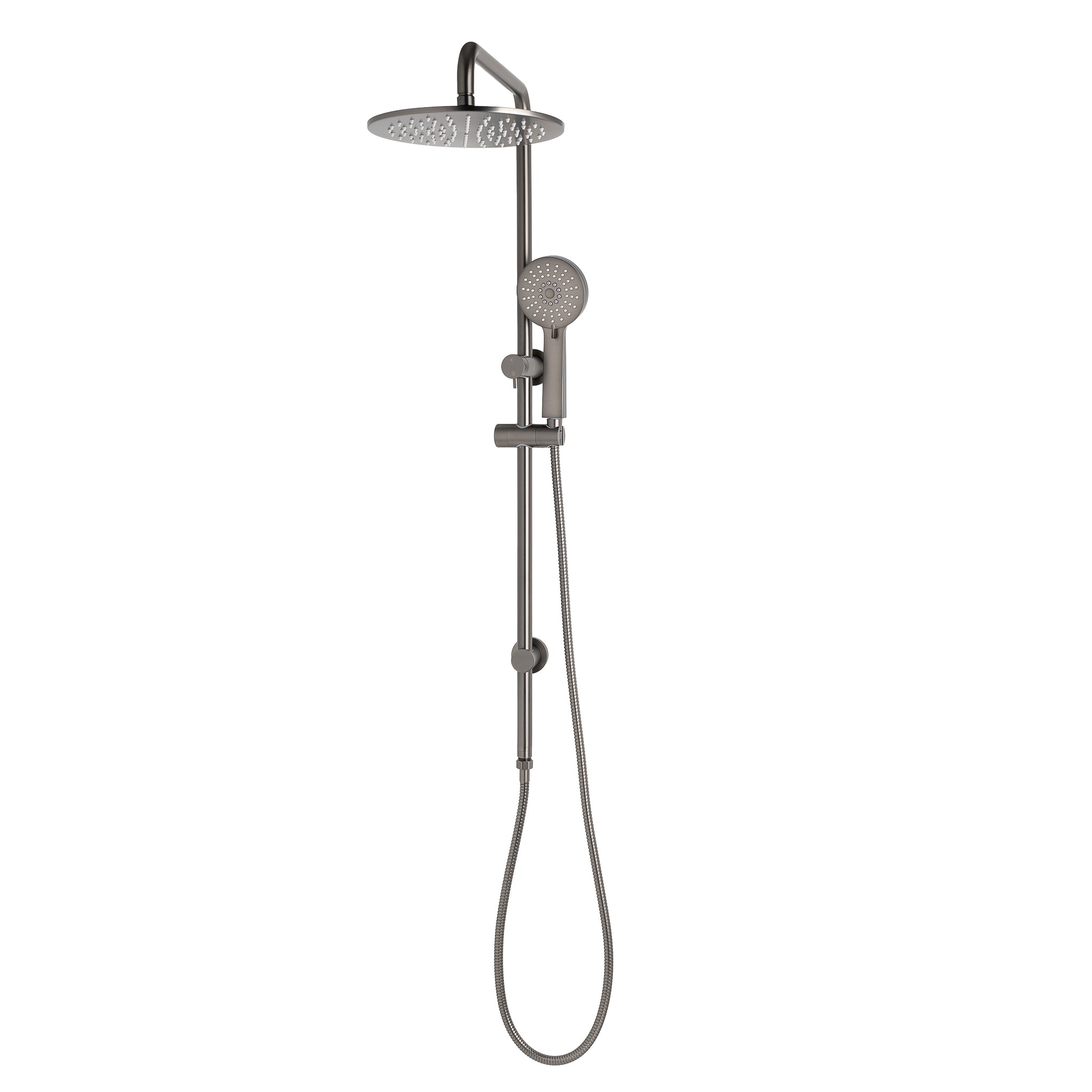 Profile Round Twin Shower System with Adjustable Rail and 250mm Head ...