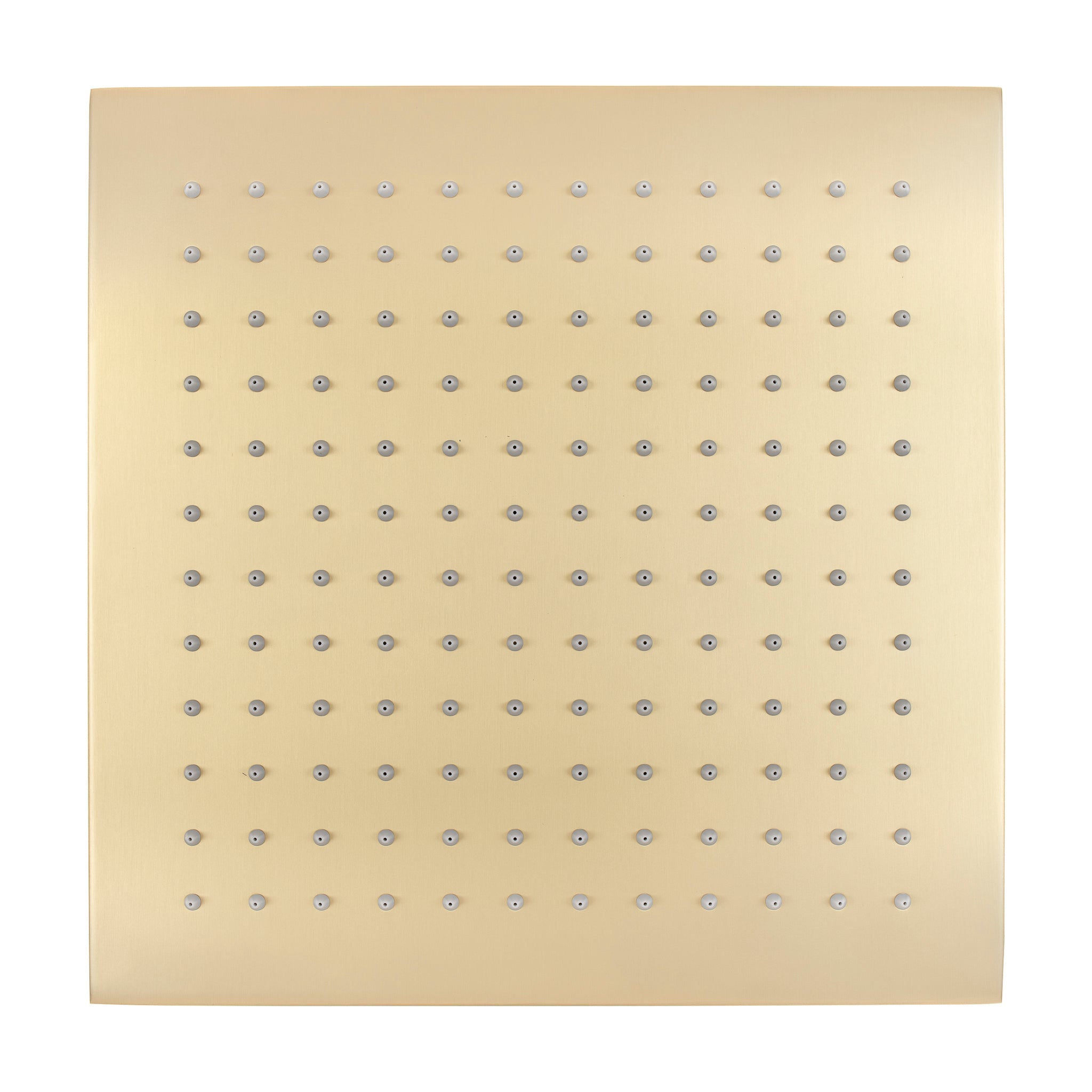 Square 300mm Stainless Steel Rain Shower Head, Brushed Brass (Gold ...