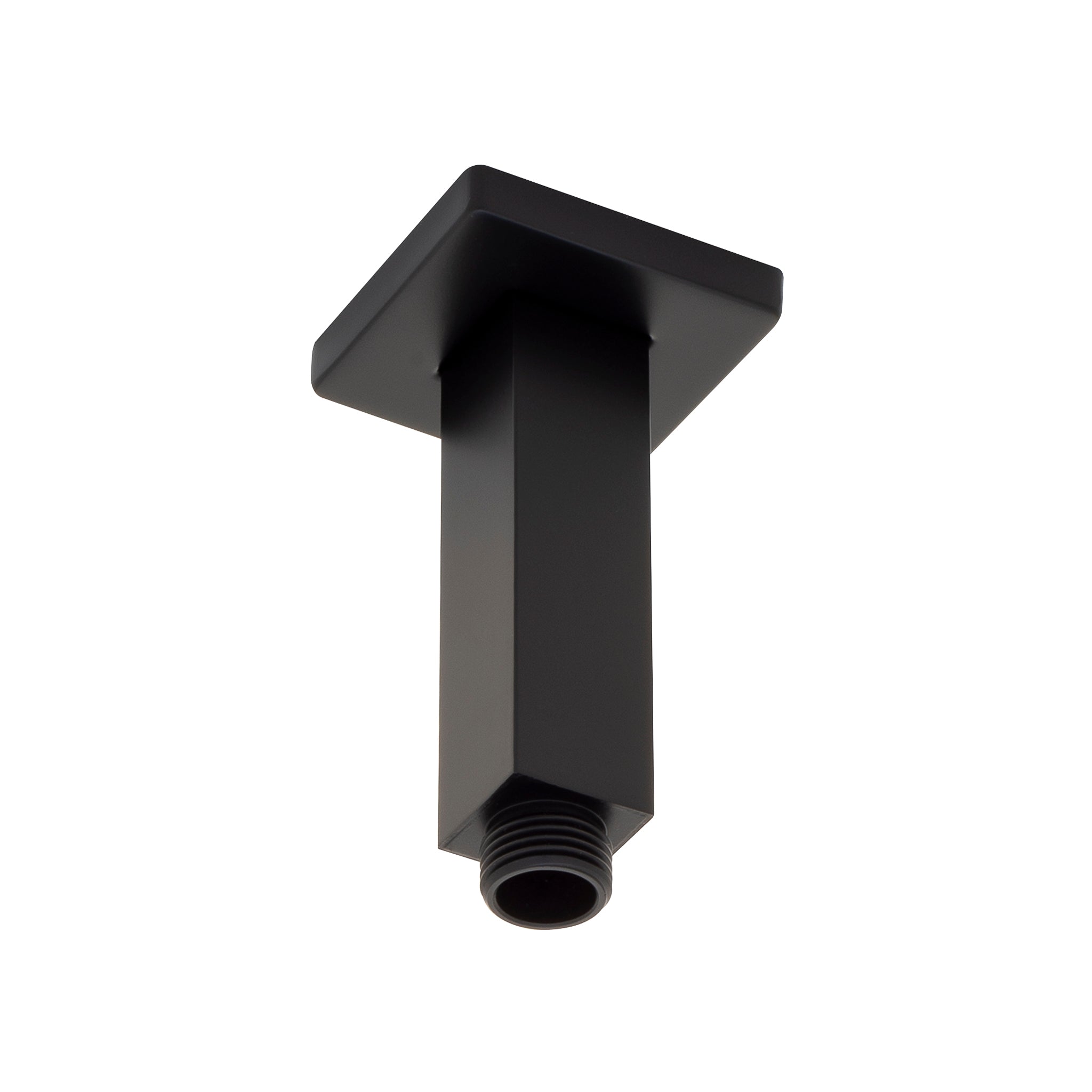 Square 100mm Shower Ceiling Dropper Arm, Matte Black – Enflair