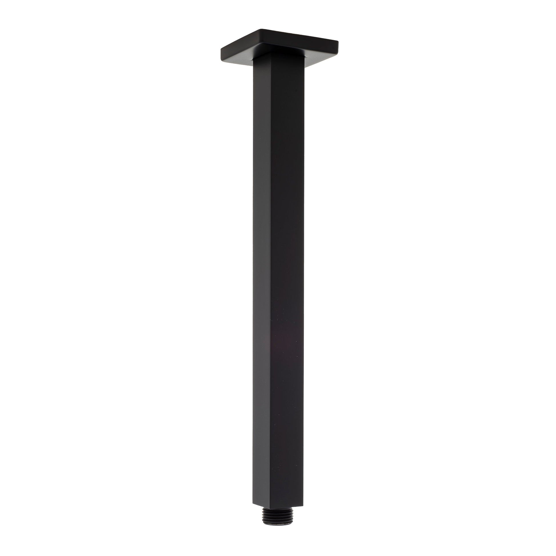 Square 300mm Shower Ceiling Dropper Arm, Matte Black – Enflair