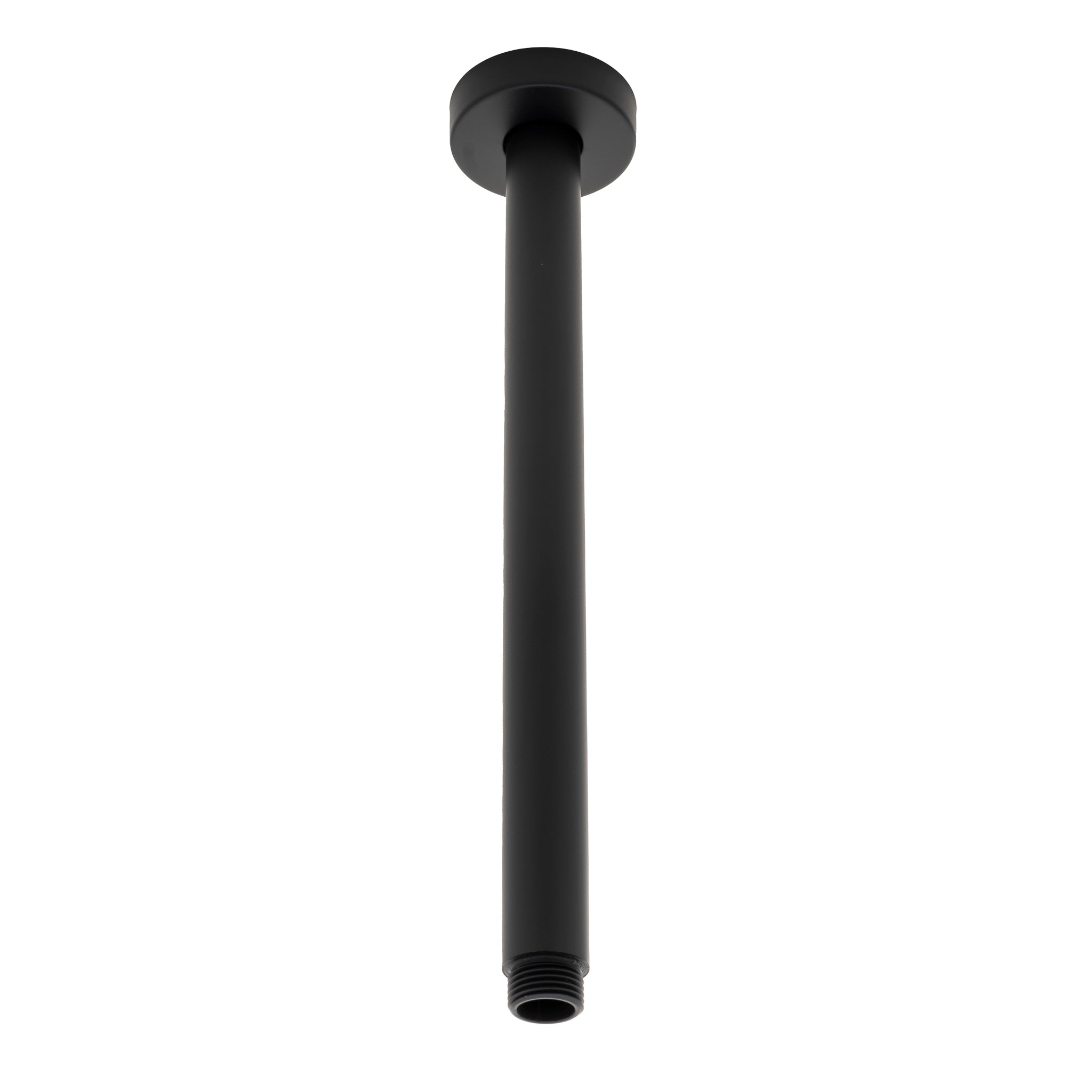Round 300mm Shower Ceiling Dropper Arm, Matte Black – Enflair