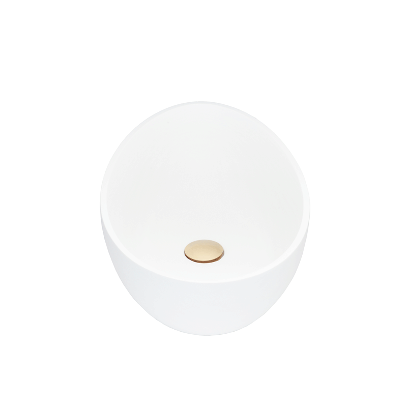 Whitehaven Artificial Stone Basin, Matte White – Enflair