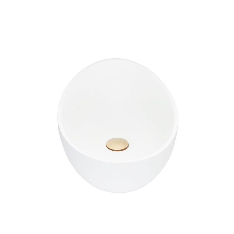 Whitehaven Artificial Stone Basin, Matte White – Enflair